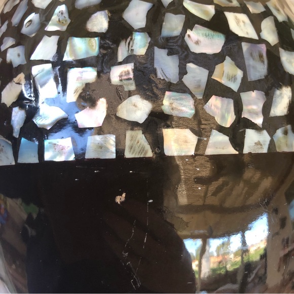 Pier 1 | Accents | Vintage Pier Black Vase Mop Inlay | Poshmark